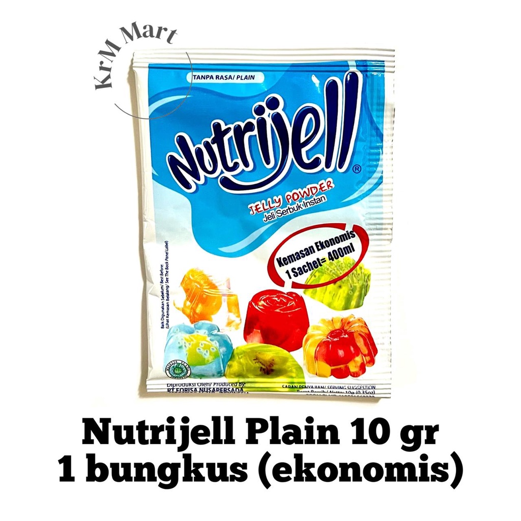 Jual Nutrijell Plain 10 gr Ekonomis 1 bungkus nutrijel | Shopee Indonesia