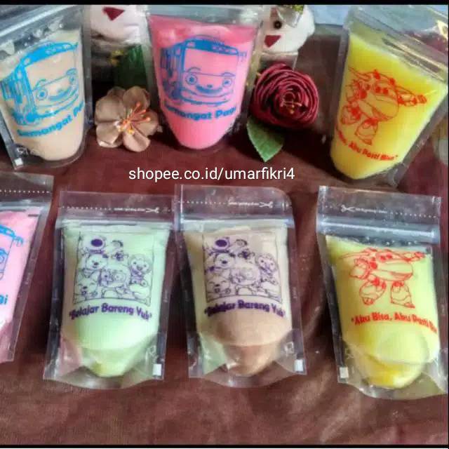 Jual 50pcs Pouch sablon 9x15 cm k-pack / bahan pudot / standing pouch ...