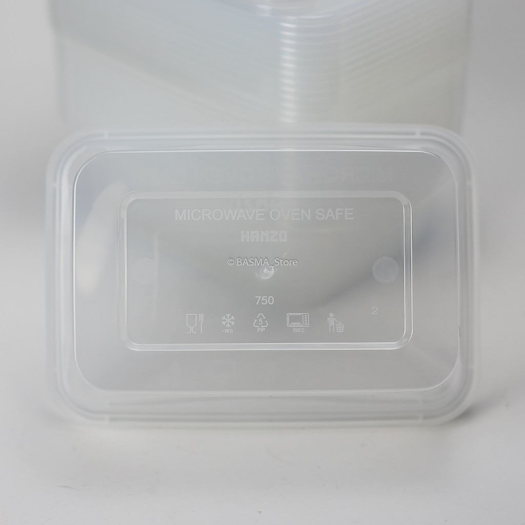 Jual Isi 10 Thinwall Kotak Makan Box Makanan Plastik Bening 750ml ...