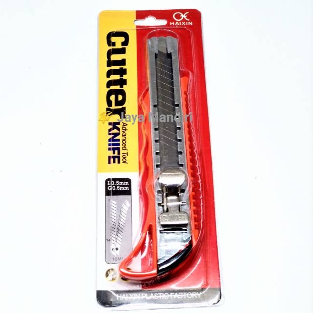 Jual Cutter/ Kater/ Pisau Cutter HAIXIN ( Pencetan BESI ) | Shopee ...
