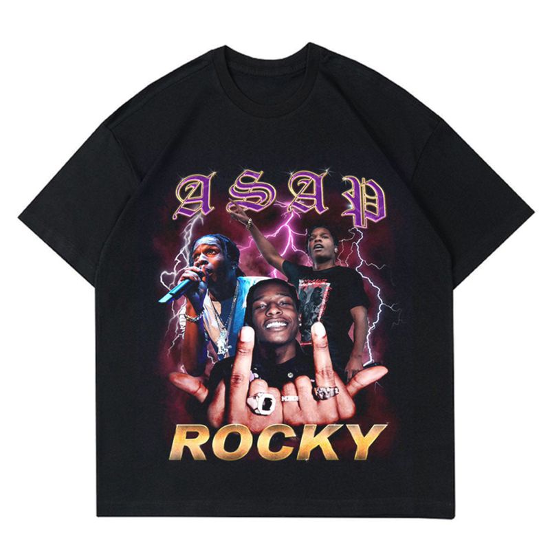 Jual KAOS RAPPER ASAP ROCKY | BAJU ASAP ROCKY RAPPER | T-SHIRT OVERSIZE ...