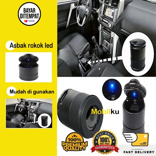 Jual [BISA COD] Asbak Roko Mobil Mewah Portable Asbak Rokok LED Unik ...