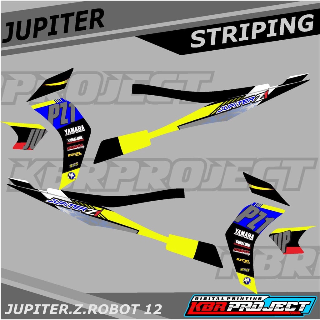 Jual [COD] Stiker JUPITER Z ROBOT striping JUPITER Z ROBOT motor YAMAHA ...