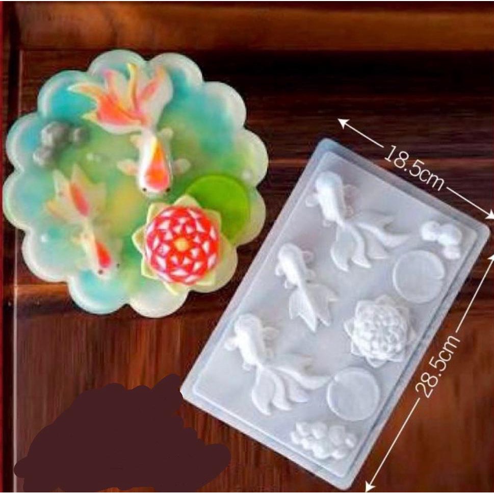 Jual CETAKAN IKAN MAS / CETAKAN PLASTIK IKAN / CETAKAN AGAR JELLY ...