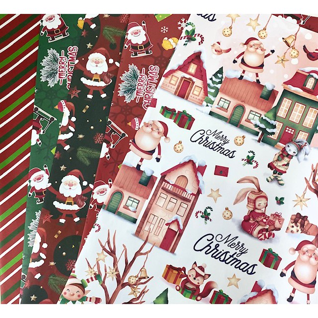 Jual KERTAS KADO NATAL PER 10 SANSAN WAWA SMALL | Shopee Indonesia