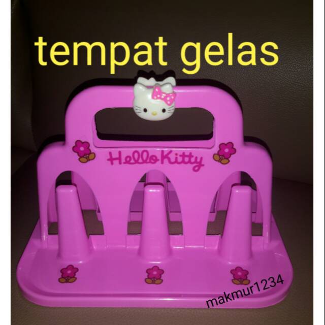 Jual Tempat gelas , tempat cangkir ,gelas kitty | Shopee Indonesia