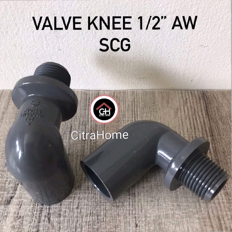 Jual KDL Valve Knee PVC 1/2” AW SCG | Shopee Indonesia