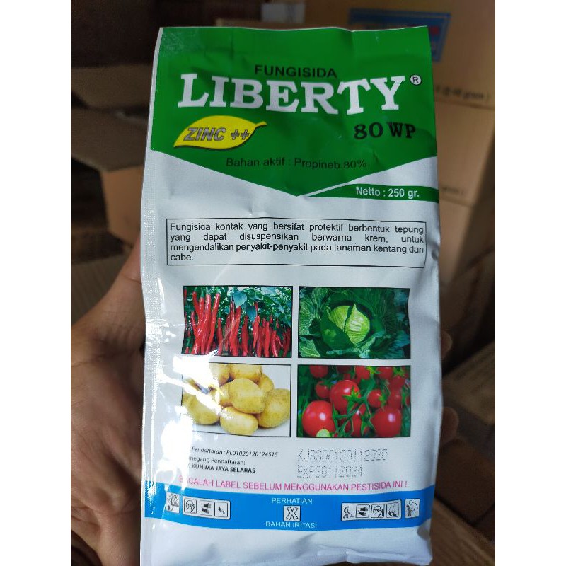 Jual FUNGISIDA LIBERTY 80WP ZINC ++ 250 GRAM | Shopee Indonesia