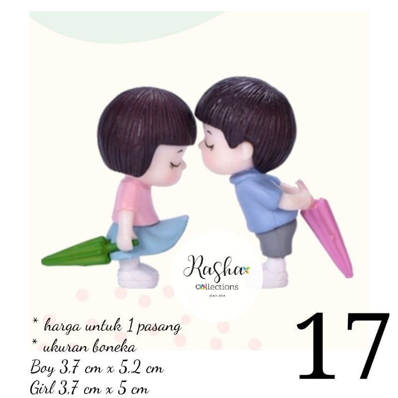 Jual Miniatur Figur Boneka Pasangan Couple Pengantin Wedding Doll ...