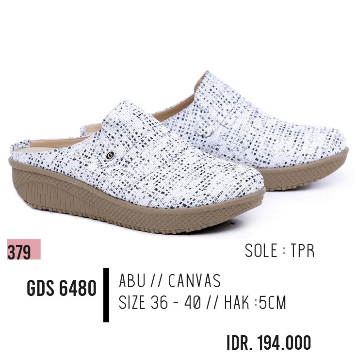 Jual Sandal Sepatu Wanita Wedges Garsel Original GDS 6480 | Shopee ...