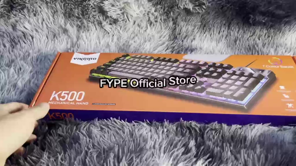 Jual FYPE Gaming Keyboard Mechanical RGB Cable Light K500 | Shopee ...