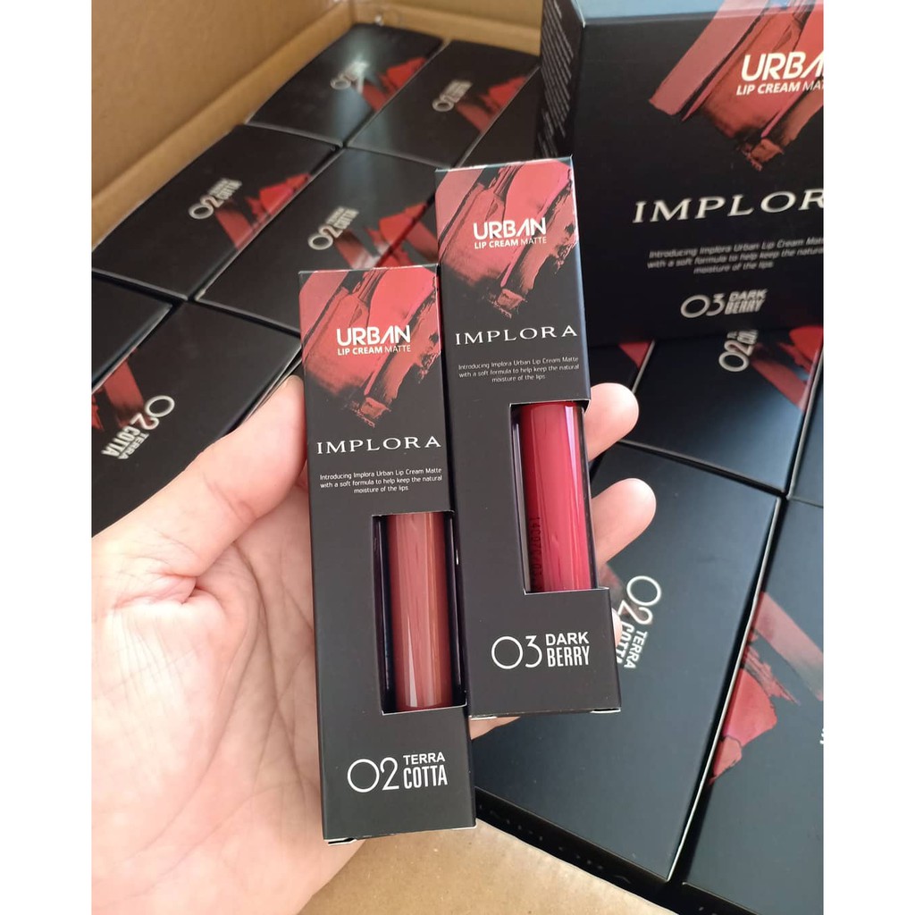 Jual IMPLORA URBAN LIP CREAM MATTE(LIPSTIK) | Shopee Indonesia