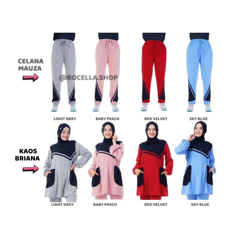 Jual Rocella Baju Olahraga Briana | Celana Panjang Olahraga Muaza ...
