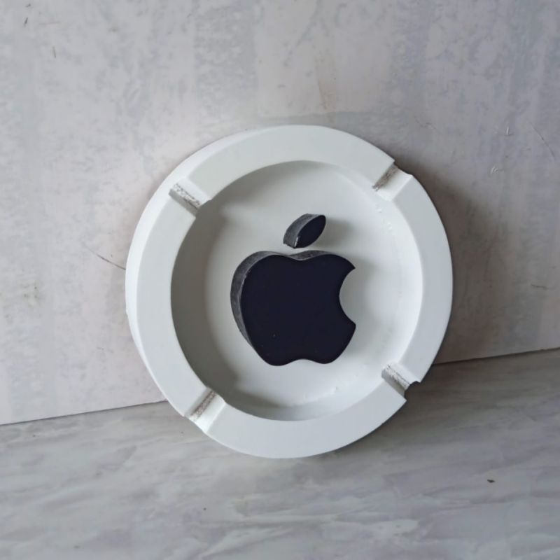 Jual Asbak Desian Logo Apple unik tempat rokok / desain unik dan lucu ...