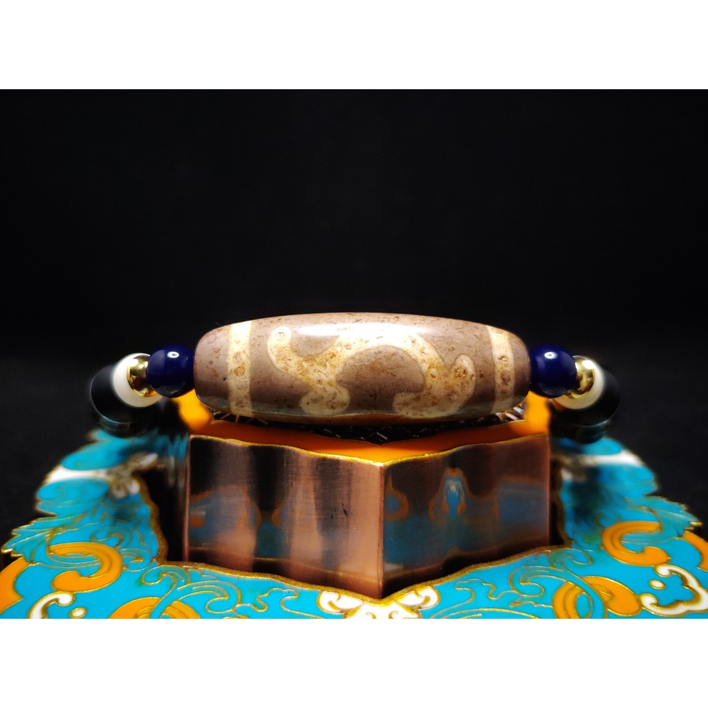 Jual Batu Akik Dzi XangXung Cinnabar RuYi Blessed Tua Tibet 37mm E538 ...