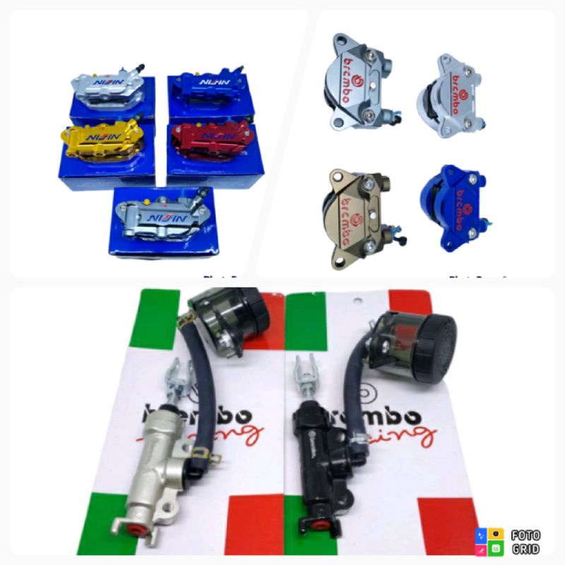 Jual kaliper monoblok 4 piston CNC MKTC RCB universal Ninja NMAX KLX CRF CBR Beat Vario Scoopy F ...