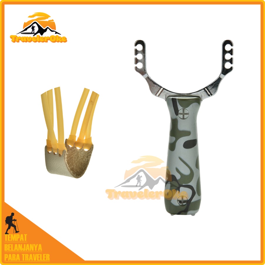 Jual Ketapel Berburu Alumunium Besi Slingshot Catapult Survival Tools ...