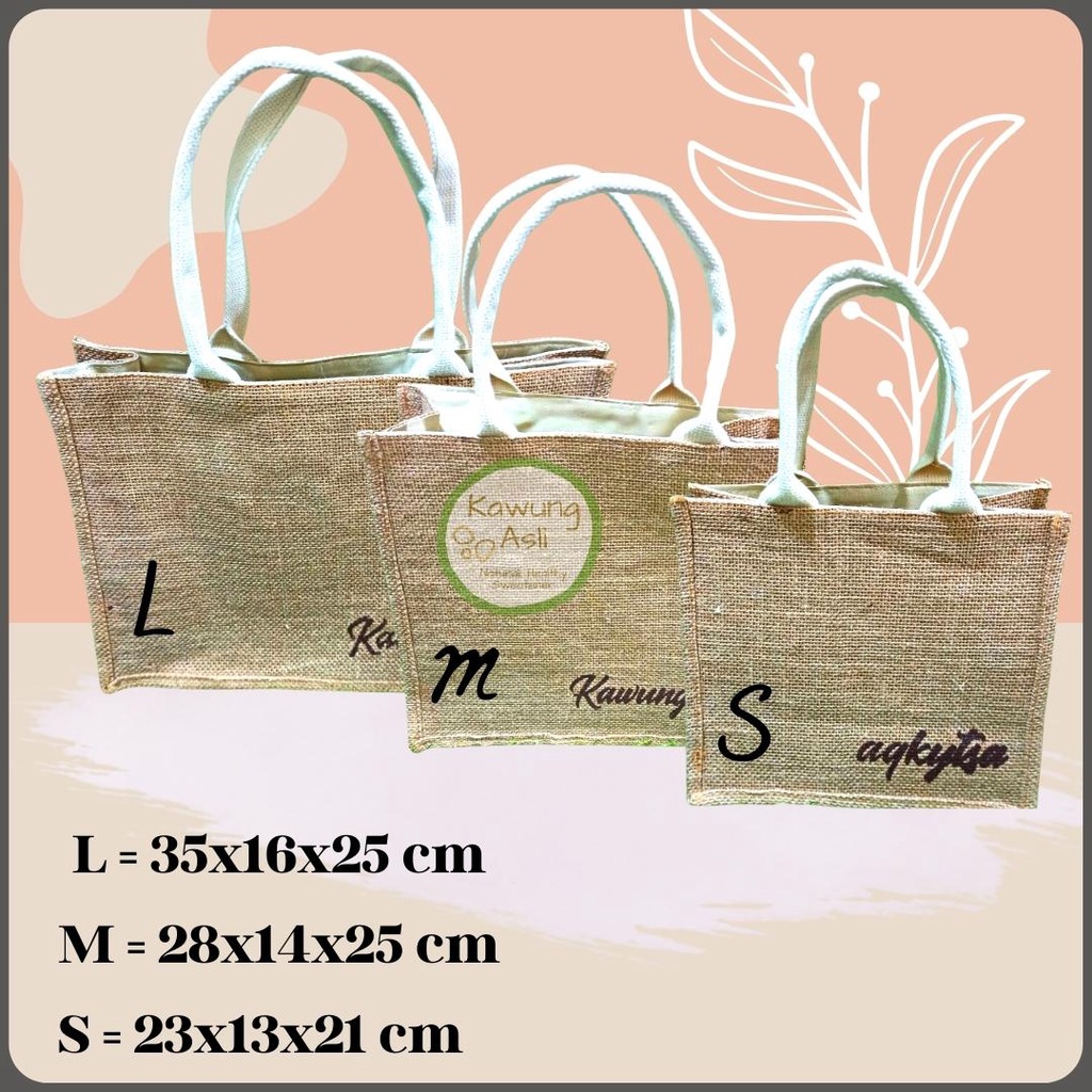 Jual Tas Karung Goni Tote Bag bisa Hampers Goodie Bag dll Custom ...