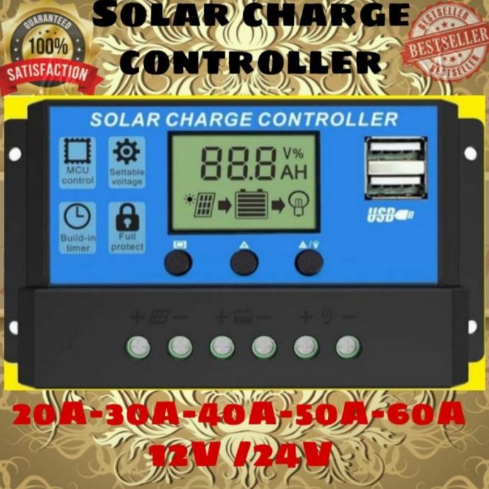 Jual SOLAR CHARGE CONTROLLER 20A PWM SCC -LED USB | Shopee Indonesia