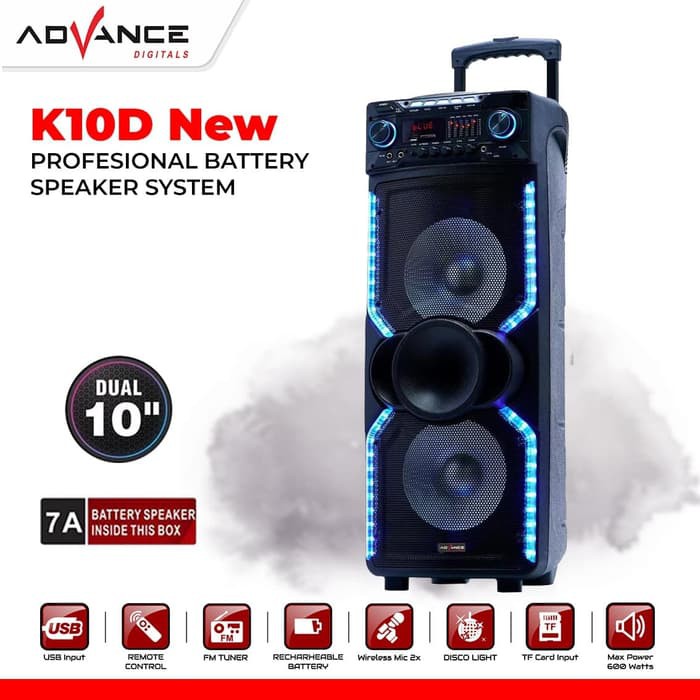 Jual Speaker Portable Blueooth Advance K10 D | Shopee Indonesia