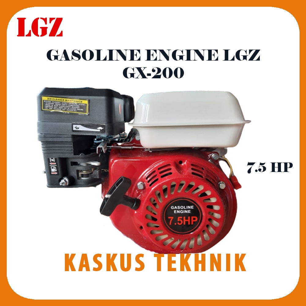 Jual MESIN PENGGERAK 7.5 HP GASOLINE ENGINE LGZ GX-200 7.5HP | Shopee Indonesia