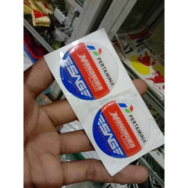 Jual stiker timbul emblem timbul Mandalika racing pertamina | Shopee ...