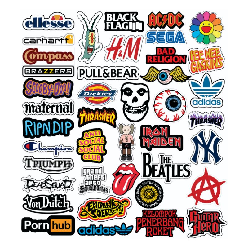 Jual STICKER VINYL AESTHETIC,LOGO,TUMBLER,(10K / 6PCS) | Shopee Indonesia