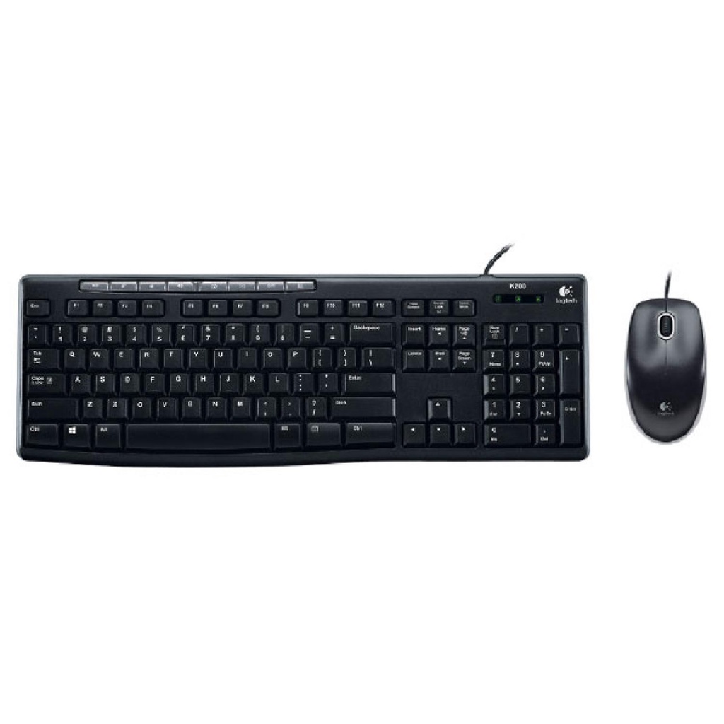 Jual Logitech Media Combo Keyboard and Mouse - MK200 | Shopee Indonesia