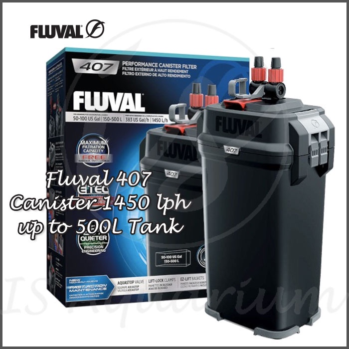 Jual Canister Fluval 407 Canister Filter 1450LPH Filter Canister ...