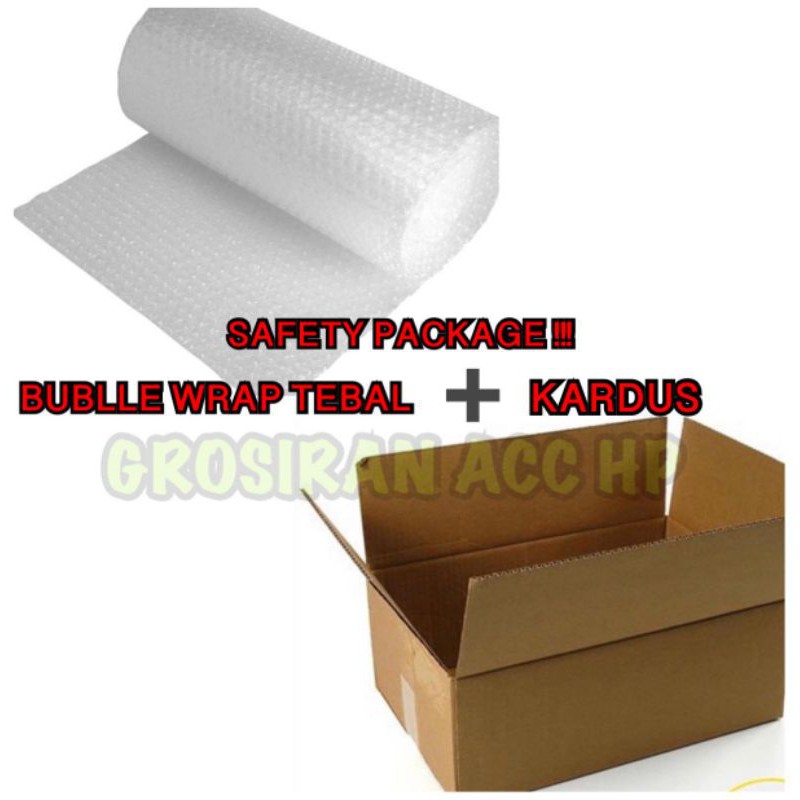 Jual PACKINGAN TAMBAHAN BUBBLE WRAP & KARDUS / BOX PENGAMAN PAKET ...