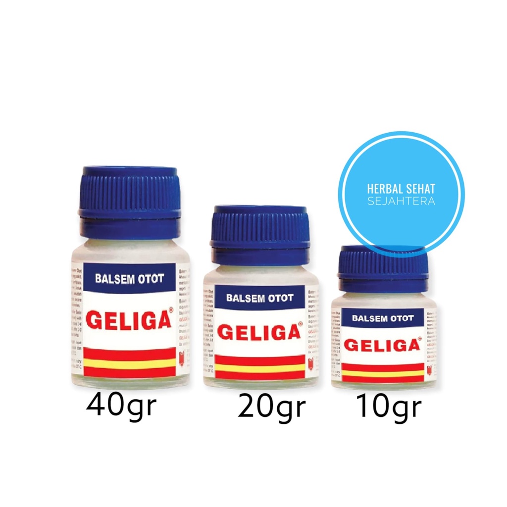 Jual BALSEM OTOT GELIGA 10GR, 20GR, 40GR Balsem Otot Geliga 10gr, 20gr ...