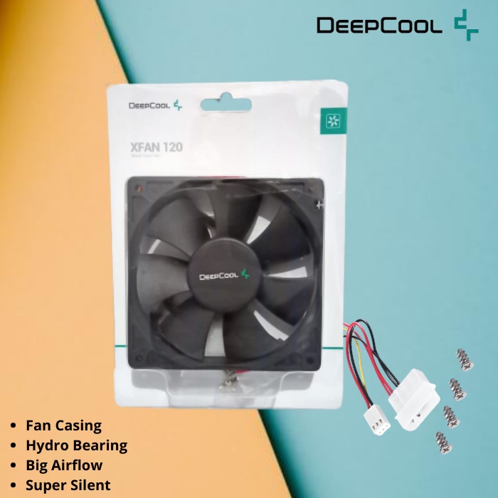 Jual DEEPCOOL XFAN 120 BLACK FAN CASE | Shopee Indonesia