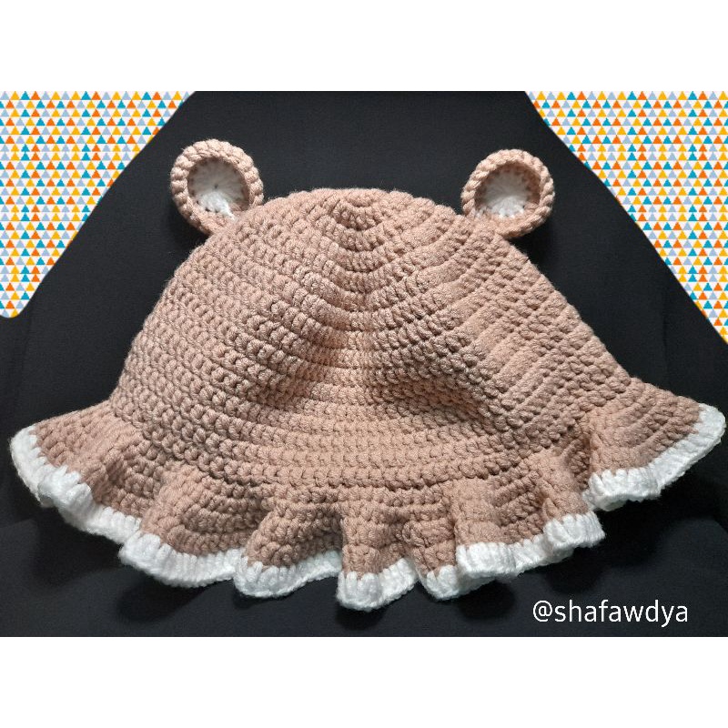 Jual Bear Bucket Hat by shafawdya | Shopee Indonesia