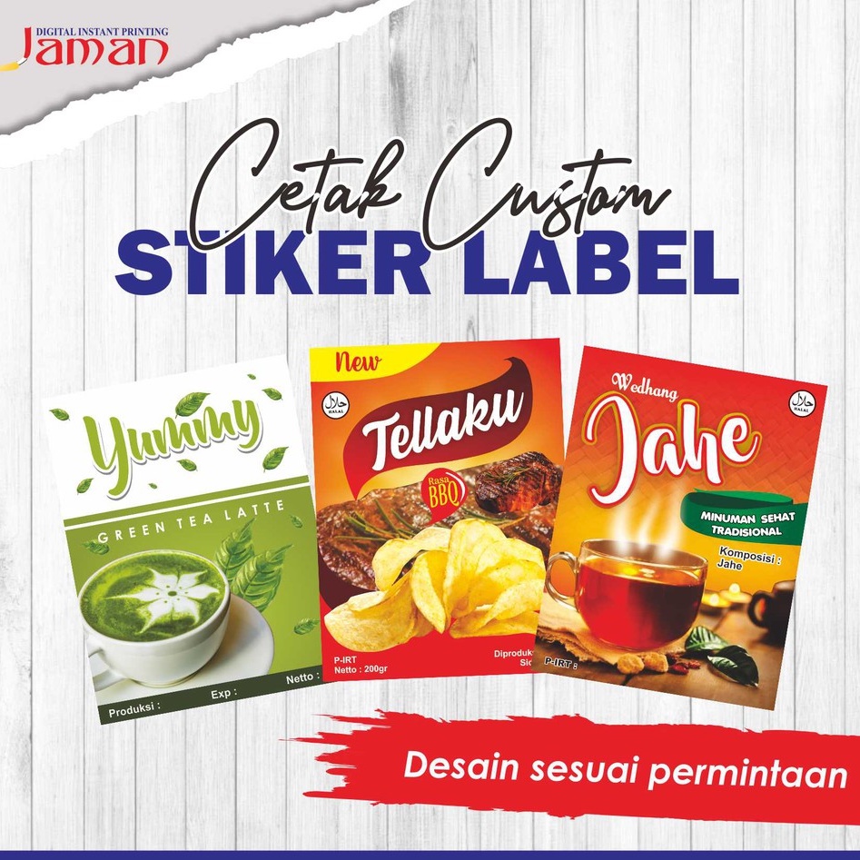 Jual Cetak Custom Form Pengiriman / Label Etiket / Label Produk ...