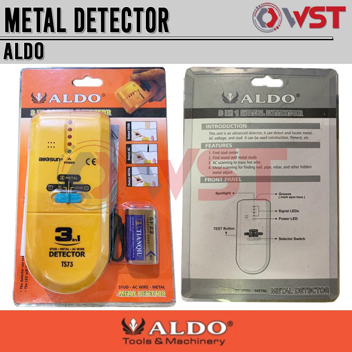Jual Metal Detector Aldo / Alat Pendeteksi Logam 3in1 / Deteksi Logam ...