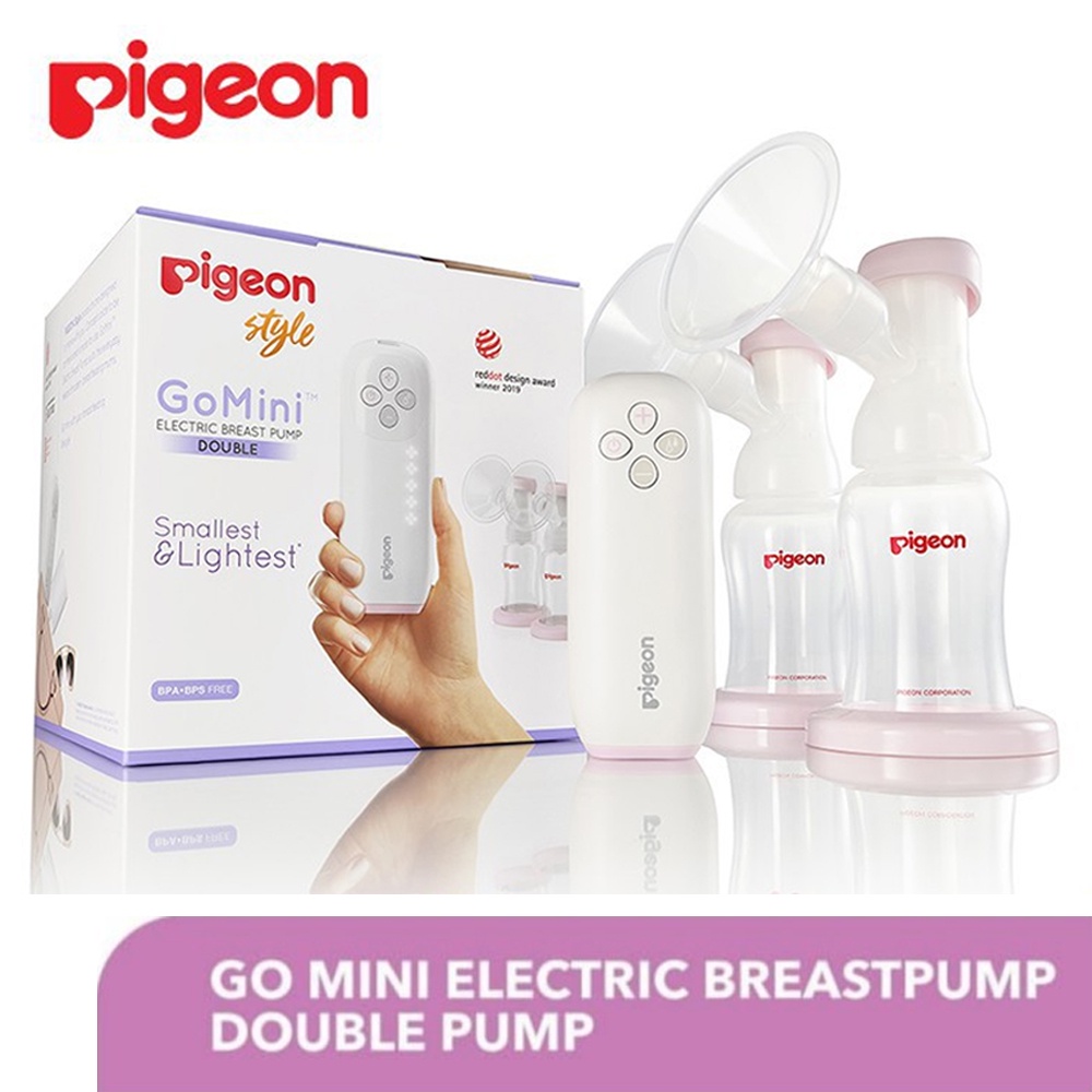 Jual Breast Pump Pigeon Go Mini Double Pump Pigeon Style Gomini Pompa ...