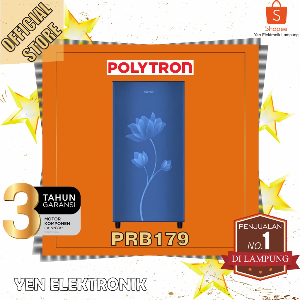 Jual Kulkas POLYTRON PRB 179 Lemari Es 1 Pintu Garansi Resmi POLYTRON 3 ...