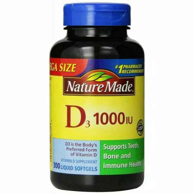 Jual Nature Made D3 1000iu 300 Shopee Indonesia 1338