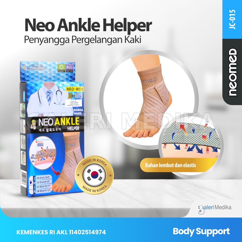 Jual Neomed Neo Ankle Helper JC-015 - Alat Pelindung Pergelangan Kaki ...
