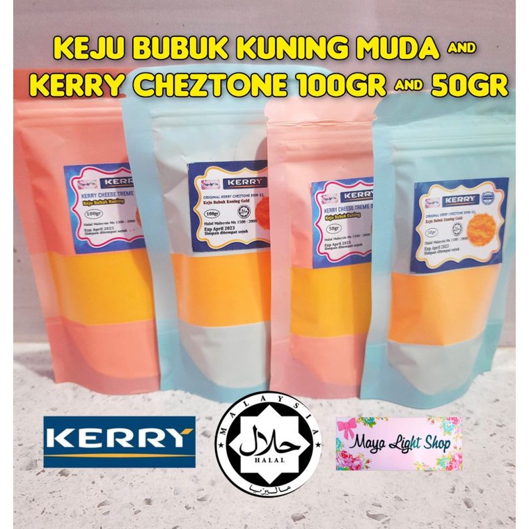 Jual Kerry cheztone 50gr 100gr Halal murah keju bubuk cheeze powder ...