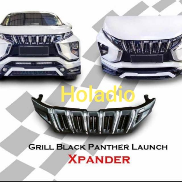 Jual GRILL APOLLO XPANDER TAHUN 2018-2021 BLACK GLOSSY CHROME ...