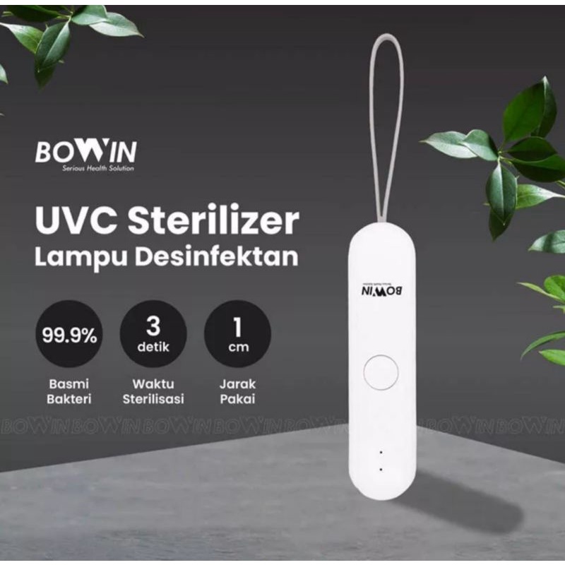 Jual Bowin UVC Sterilizer Portable (Lampu UV, Lampu Desinfeksi Bakteri, Virus,Kuman) | Shopee ...