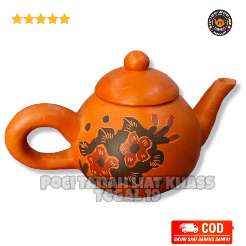 Jual Poci Tanah Liat single Motif Bunga | Shopee Indonesia