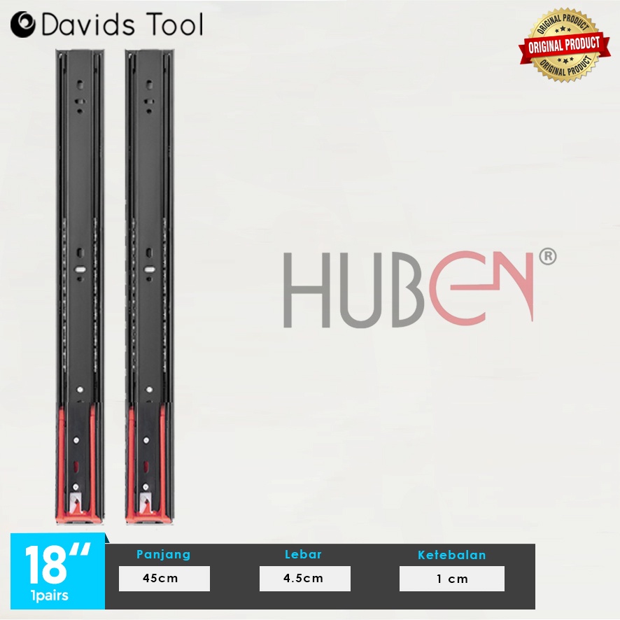 Jual Huben Rel Laci Slow Motion Double Track Kitchen Set Tarik Meja ...