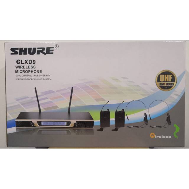 Jual Mic wireless shure glxd 9 (2 bando 2 jepit) glxd9 | Shopee Indonesia