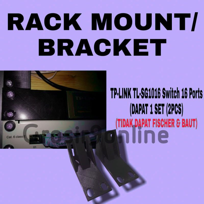Jual TP-LINK Tp Link TL-SG1016 Switch 16 Ports Rack Mount Bracket ...