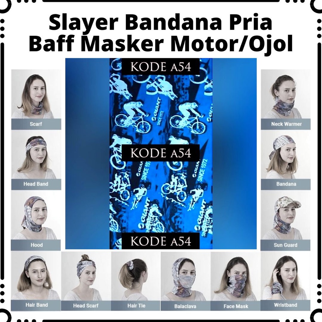 Jual Baff Bandana Slayer Serbaguna Masker Motor/Ojol Motif F Paisley ...