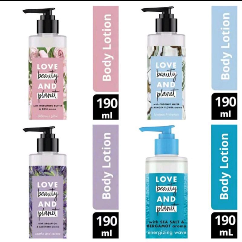 Jual Love Beauty And Planet Body Lotion Murumuru Butter And Rose190 ML ...