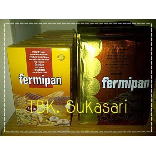 Jual Fermipan 4x11 gr instant yeast dry yeast ragi instant sachet ...