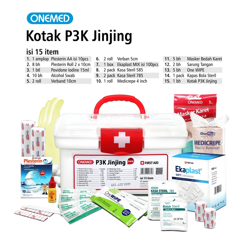 Jual Kotak P3K Plastik Jinjing Onemed OJ2 | Shopee Indonesia